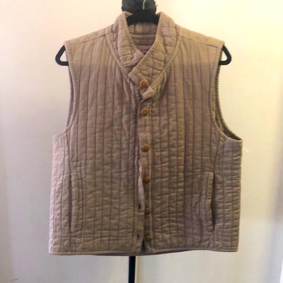 Iridium | Jackets & Coats | Tan Quilted Vest With Standup Collar | Poshmark